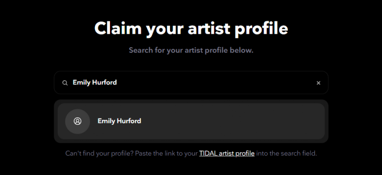 How can I claim my artist page on TIDAL through TIDAL Artist Home ...