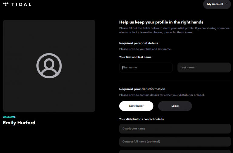 How can I claim my artist page on TIDAL through TIDAL Artist Home ...